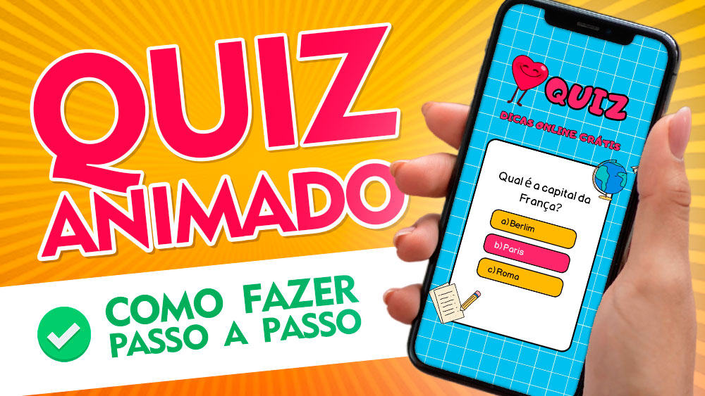 Como fazer vídeo de Quiz animado - Canal Dicas Online Grátis